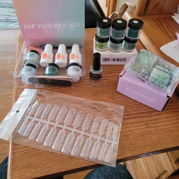 Makeup | Dip Kit Bundle Freebies Brush On Remover Nail Forms | Poshmark